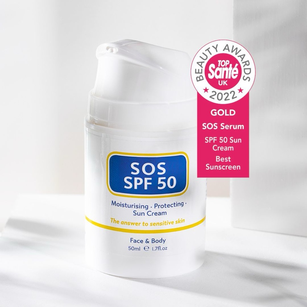 SOS SPF50 Sun Cream 50ML | Pearl Aesthetic