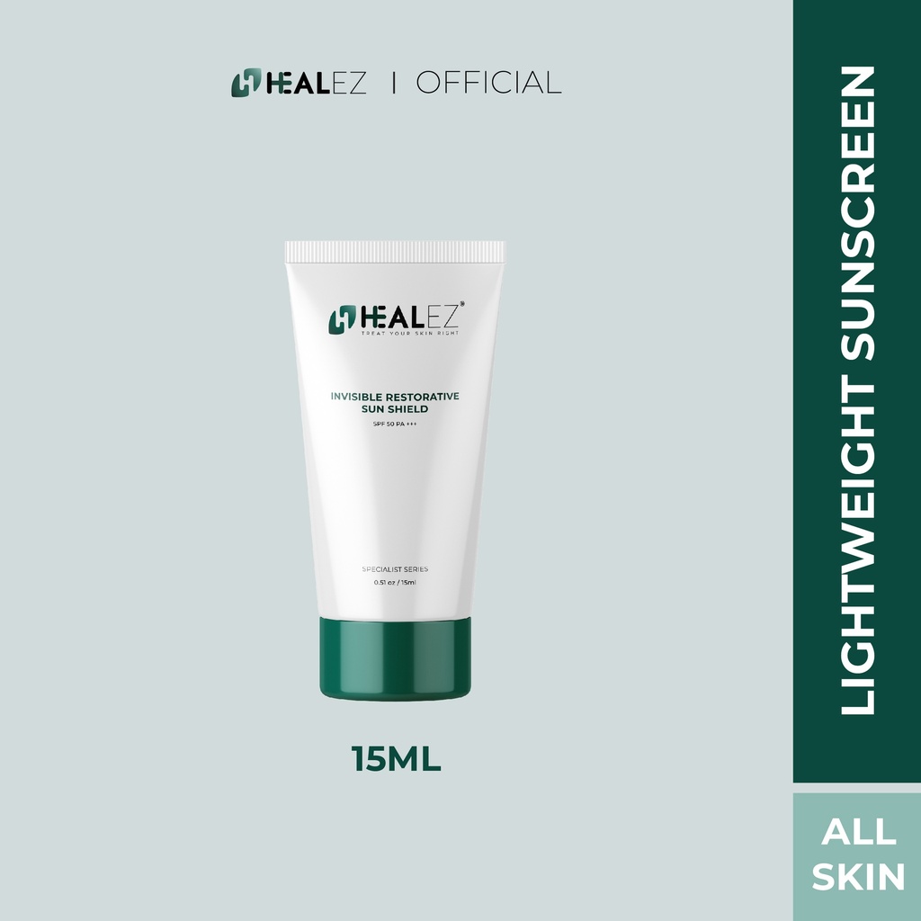 Healez Invisible Restorative Sun Shield 15g | Pearl Aesthetic